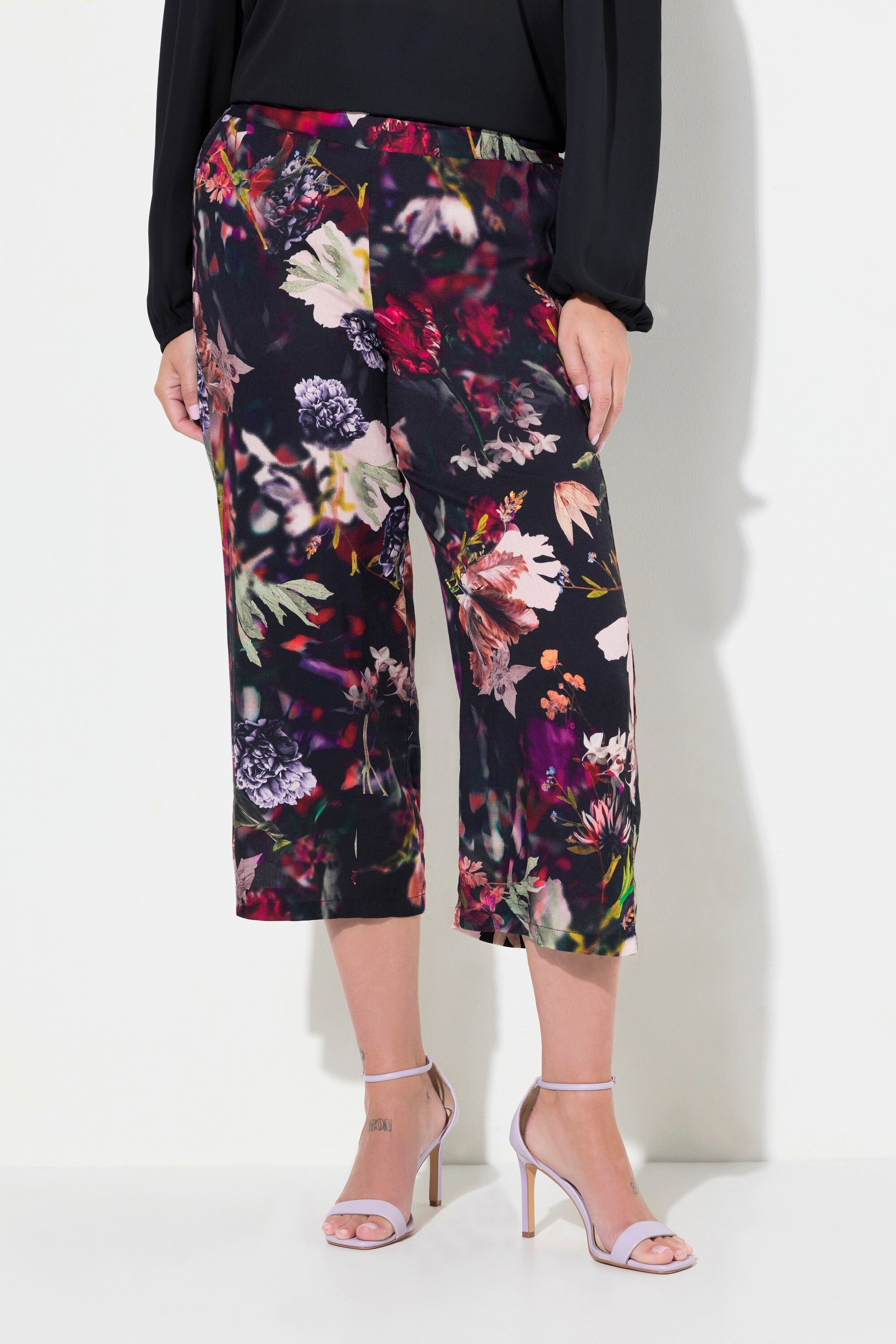 MIAMODA Schlupfhose Culotte Wide Legs Alloverdruck