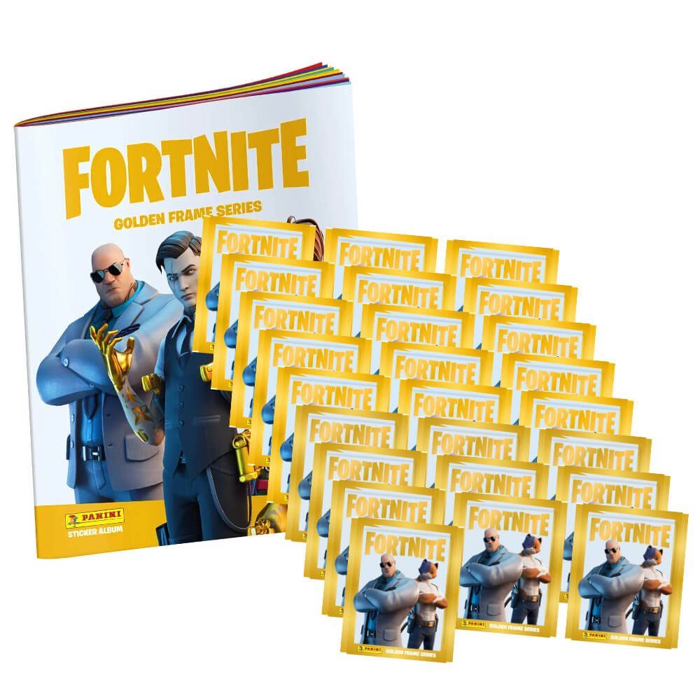 Panini Sticker Panini Fortnite Gold Frame Sticker Fortnite Set
