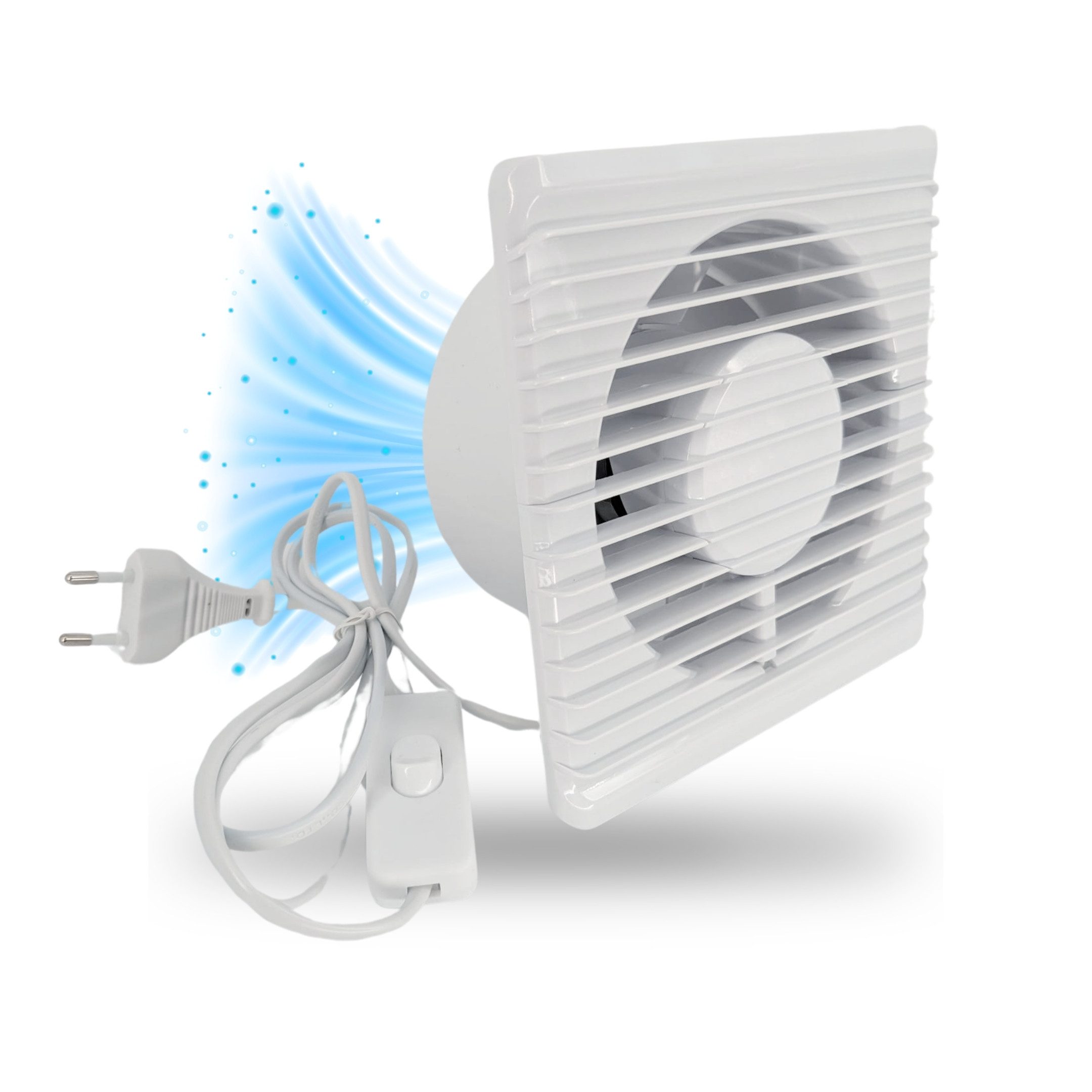 Tronicxl Wandventilator 125mm Bad Lüfter Ventilator Wand Einbau