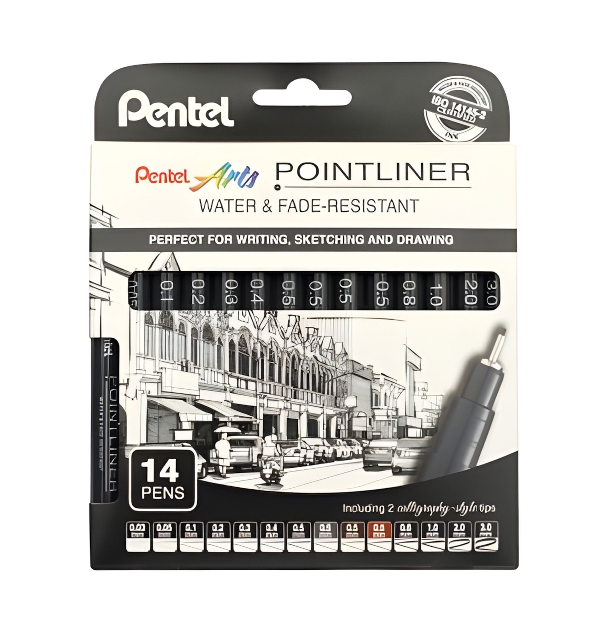 PENTEL Malstift Pentel Set Permanent Fineliner, Pentel Set Permanent ...