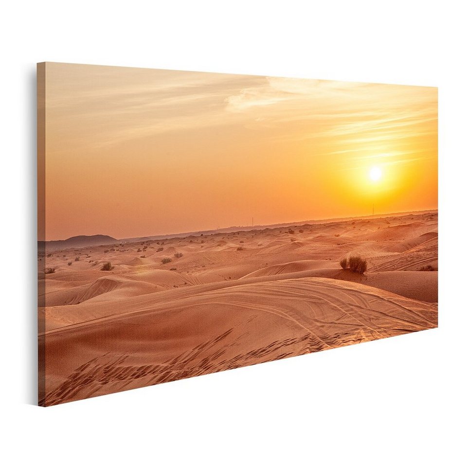 Islandburner Leinwandbild Bild Auf Leinwand Sonnenuntergang In Der
