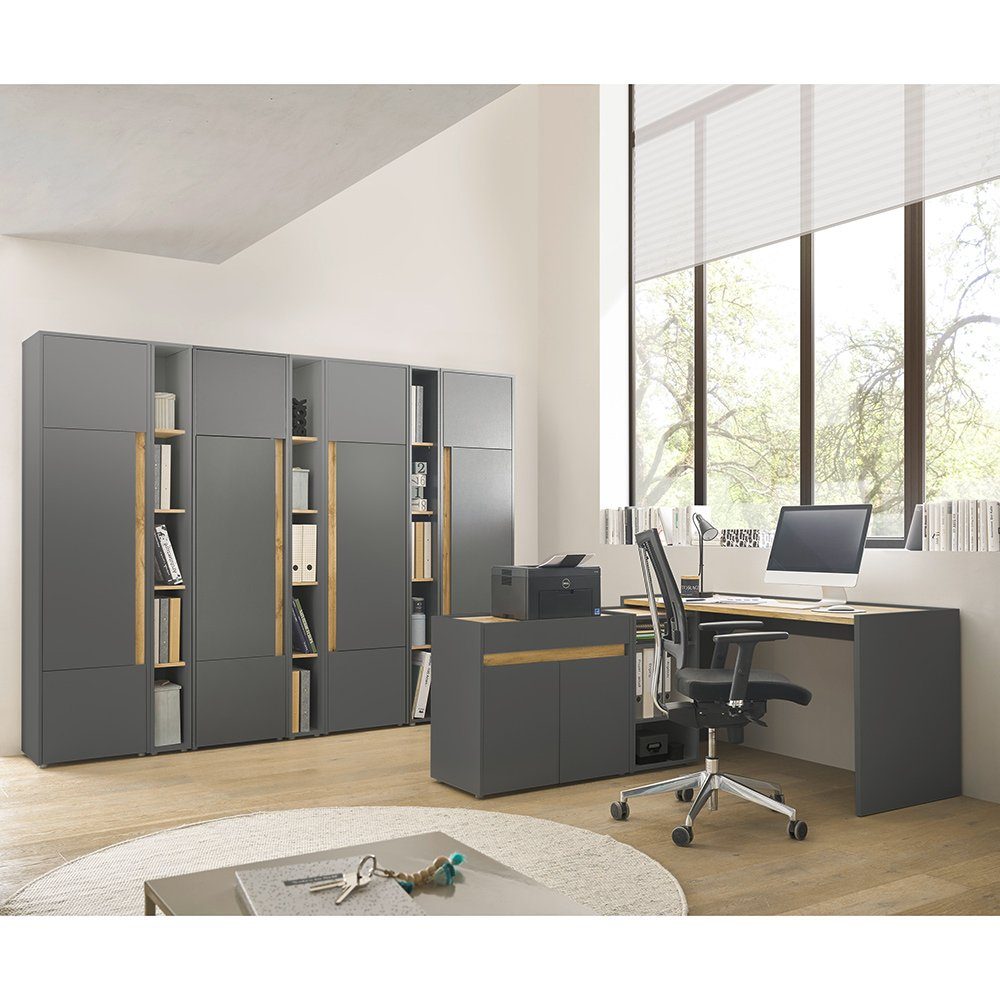 Lomadox Büromöbel Set Crisp 61 Spar Set 10 Tlg Schreibtisch Regal