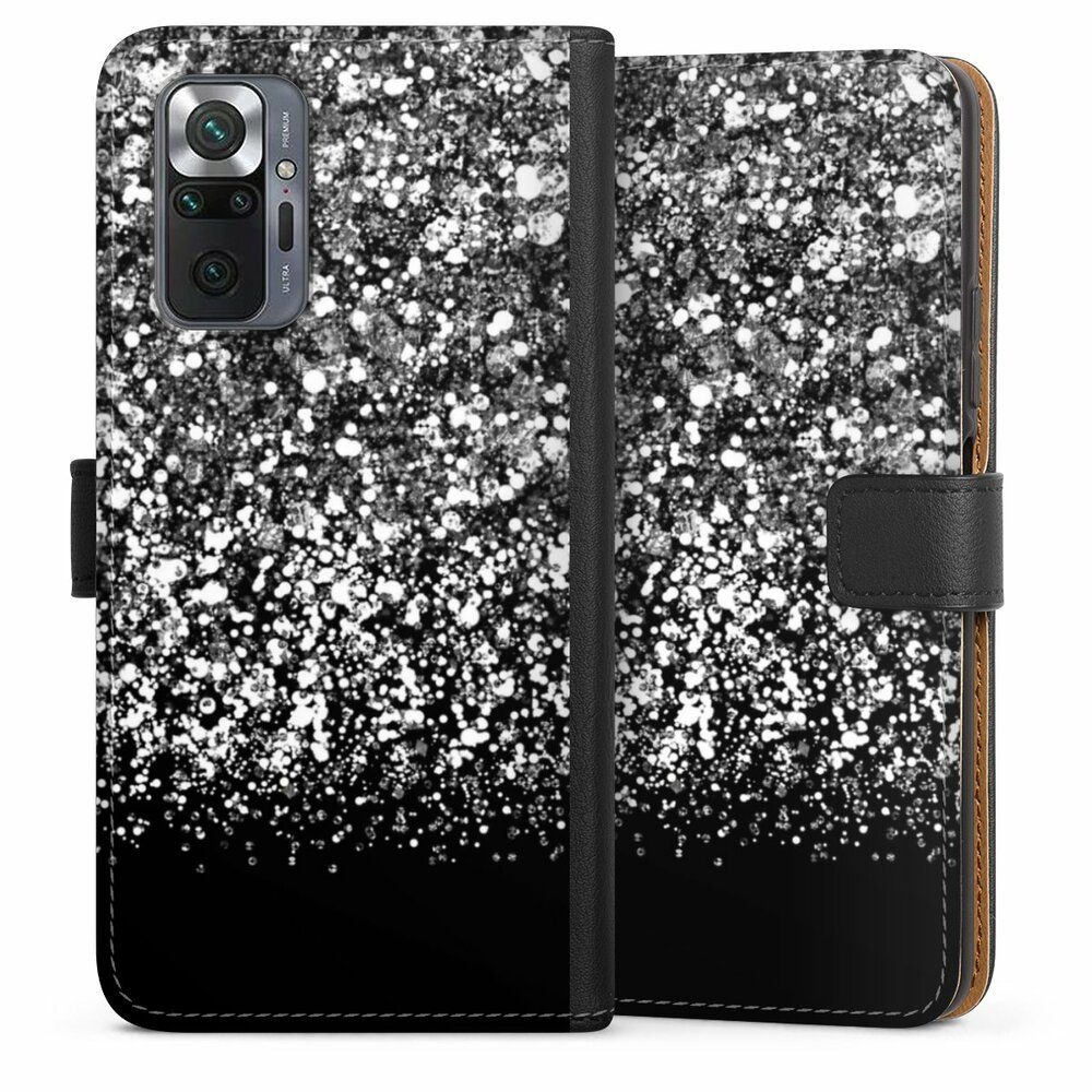 Deindesign Handyhülle Glitzer Look Schneeflocken Muster Snow Fall