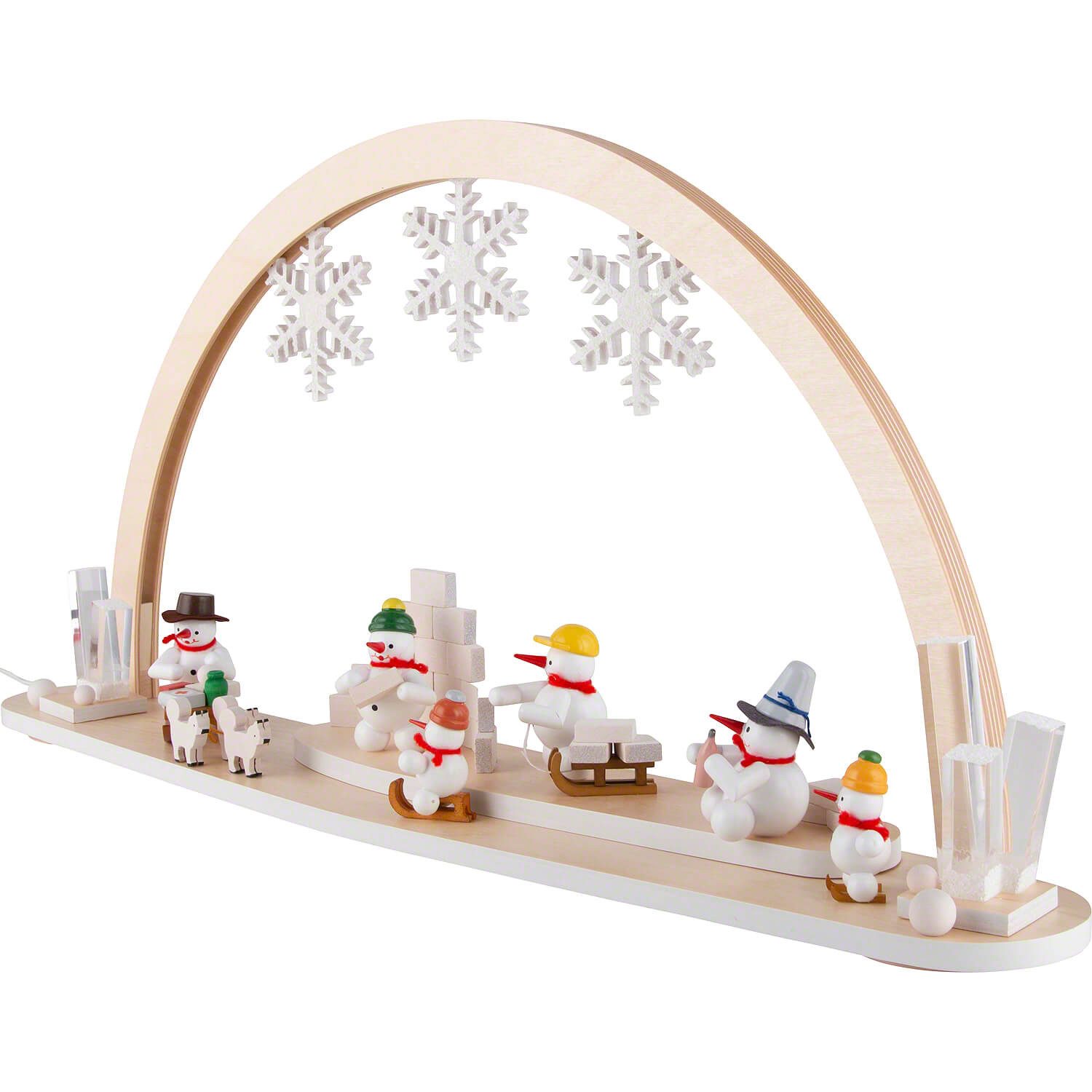 Volkskunst Zenker Schwibbogen Schwibbogen Winterlandschaft mit ...