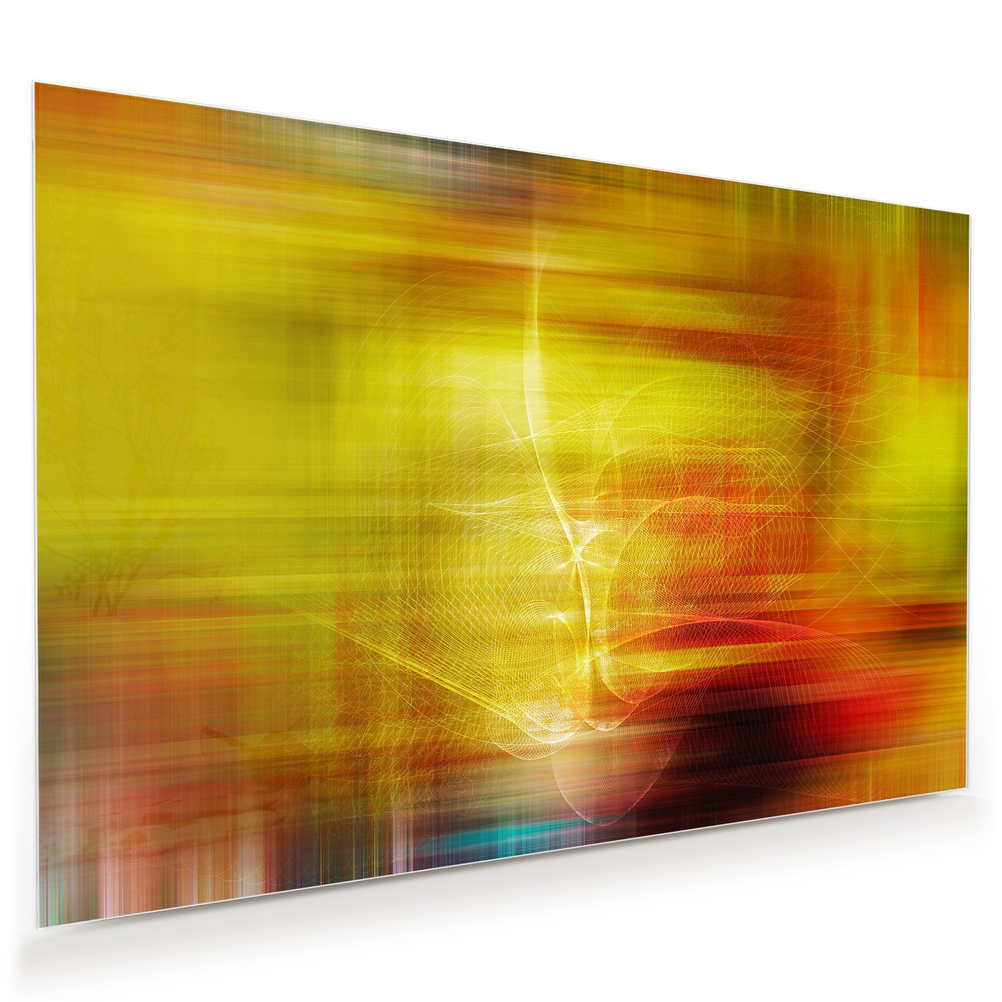 Primedeco Glasbild Wandbild Buntes Muster Unscharf Mit Aufhängung Abstrakt