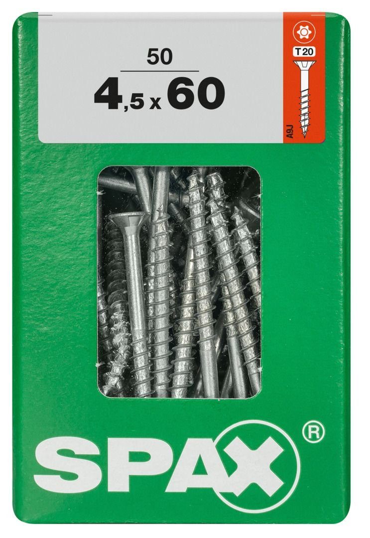 SPAX Holzbauschraube Spax Universalschrauben 4.5 x 60 mm TX 20 Senkkopf ...