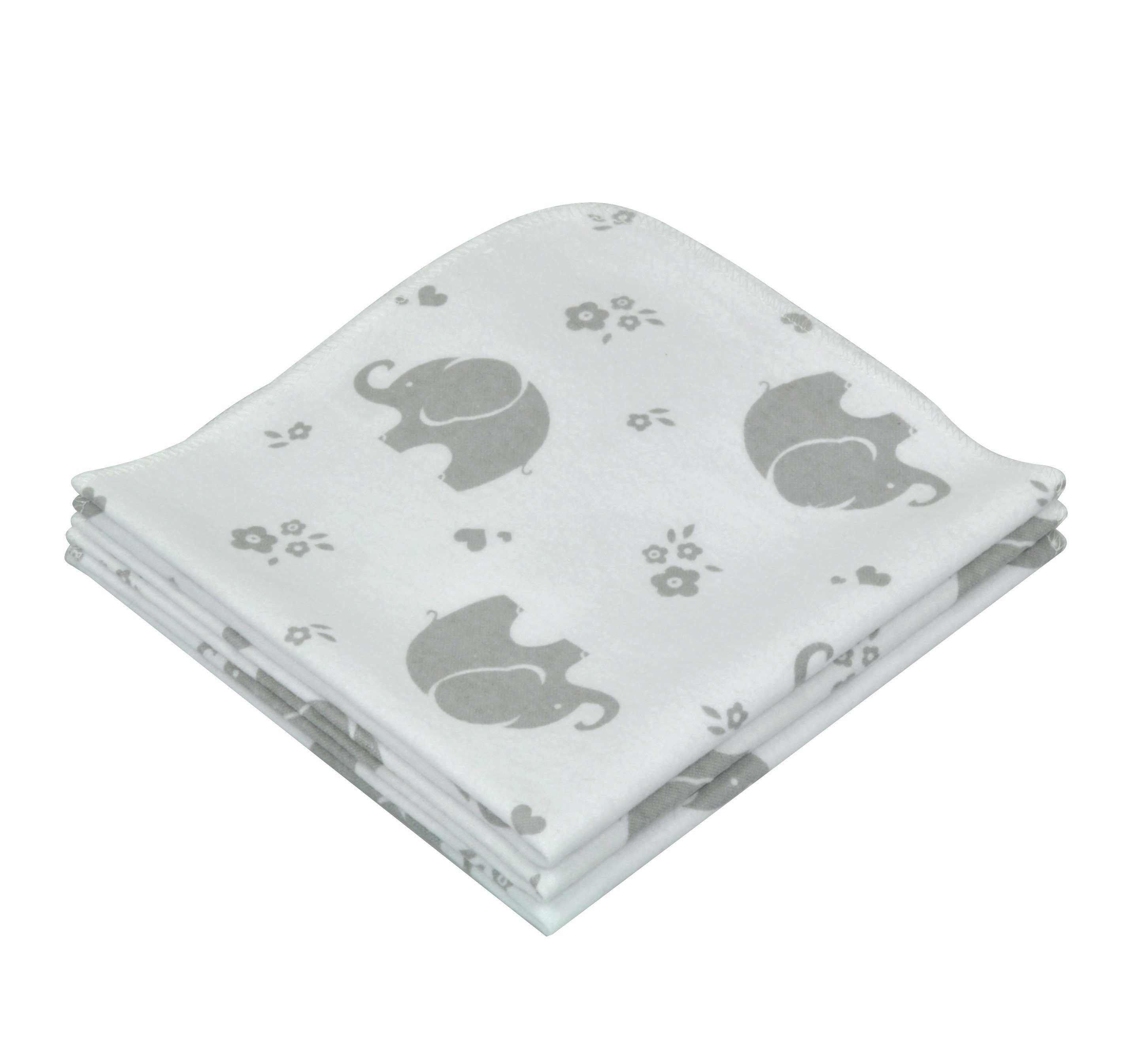 AsMi Spucktuch Mullwindeln 80x80 cm im 3er Pack