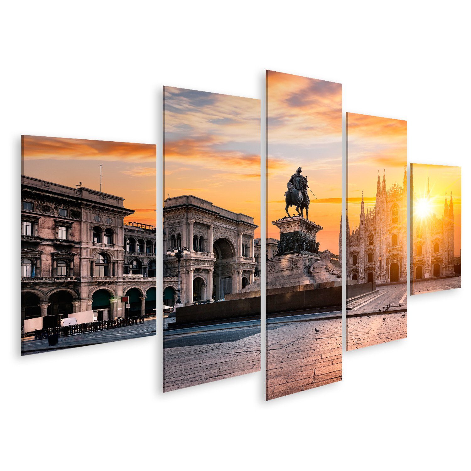 Islandburner Leinwandbild Bild Auf Leinwand Duomo Bei Sonnenaufgang