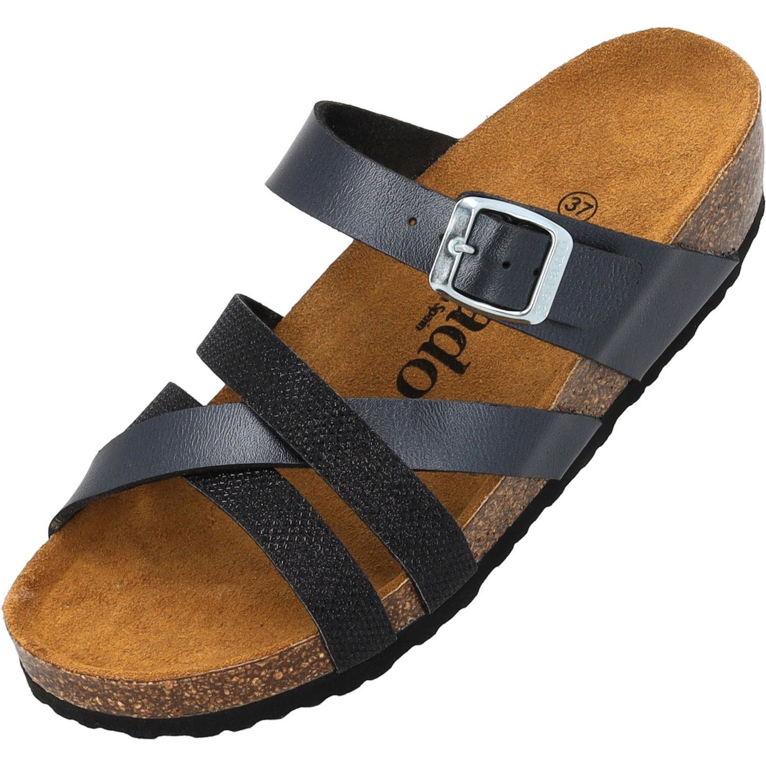 Palado Balmur Pantolette, grau, weiß, schwarz