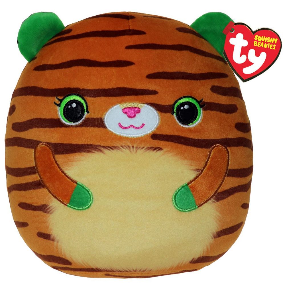 Ty UK Plüschfigur Squishy Beanies - Tiger Tiggy - ca. 31 cm