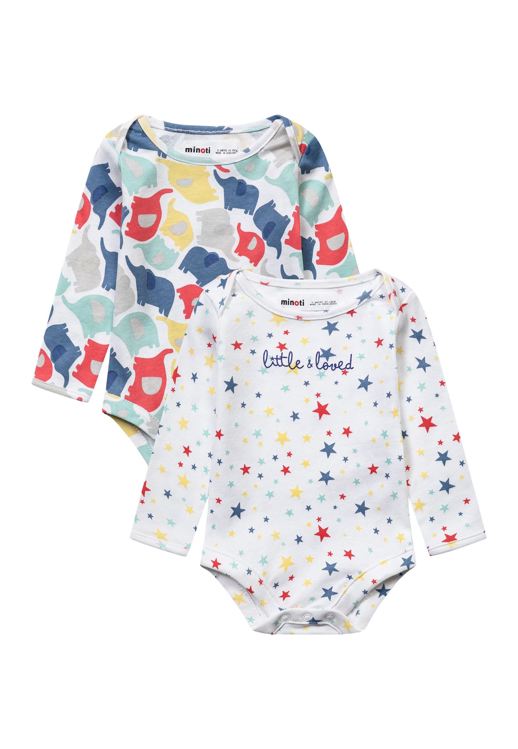 Minoti Langarmbody 2er Pack Body Set 0 12m Leichtes Anziehen