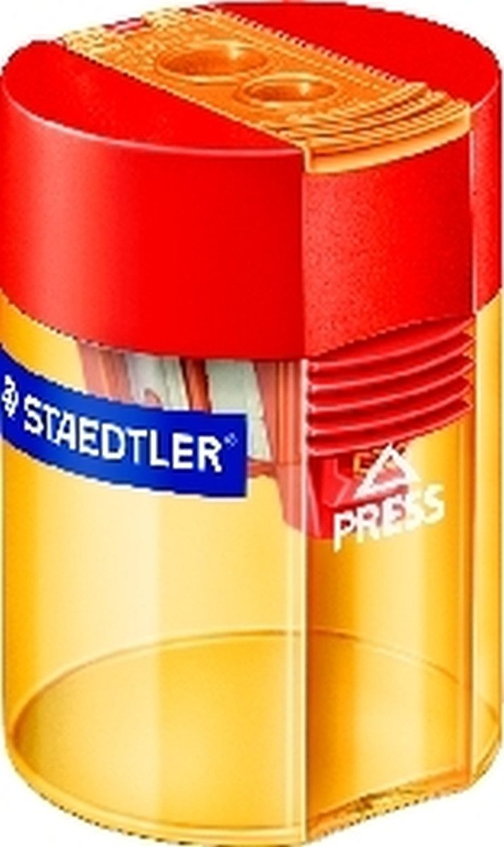 STAEDTLER Anspitzer Doppelspitzdose rundfarbig sortiert