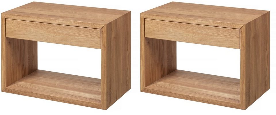 Woodek Design Nachttisch Hugo Mit Schublade Und Regal Kompakt Und