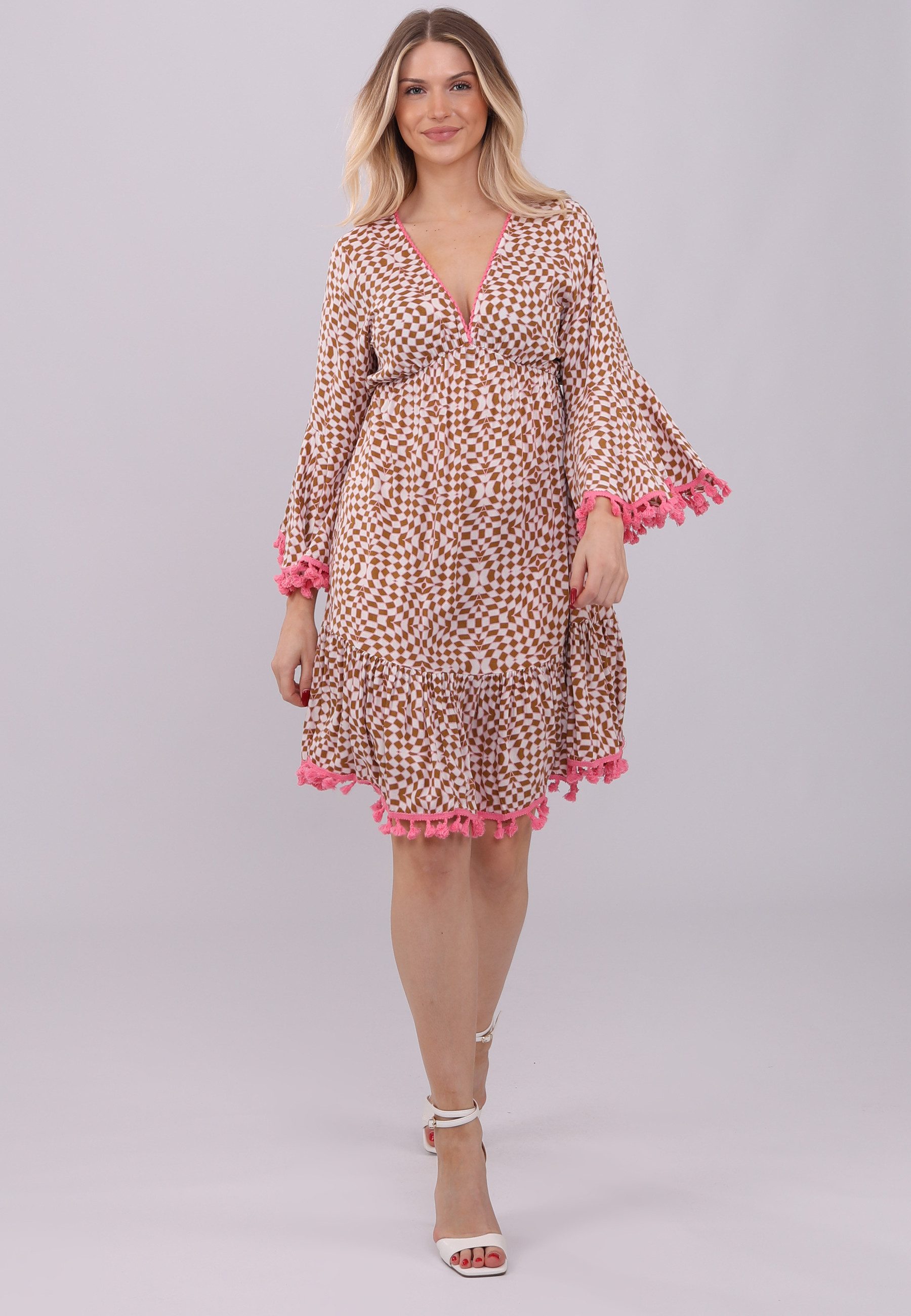 Yc Fashion And Style Tunikakleid Geometrisches Tunika Strandkleid Mit