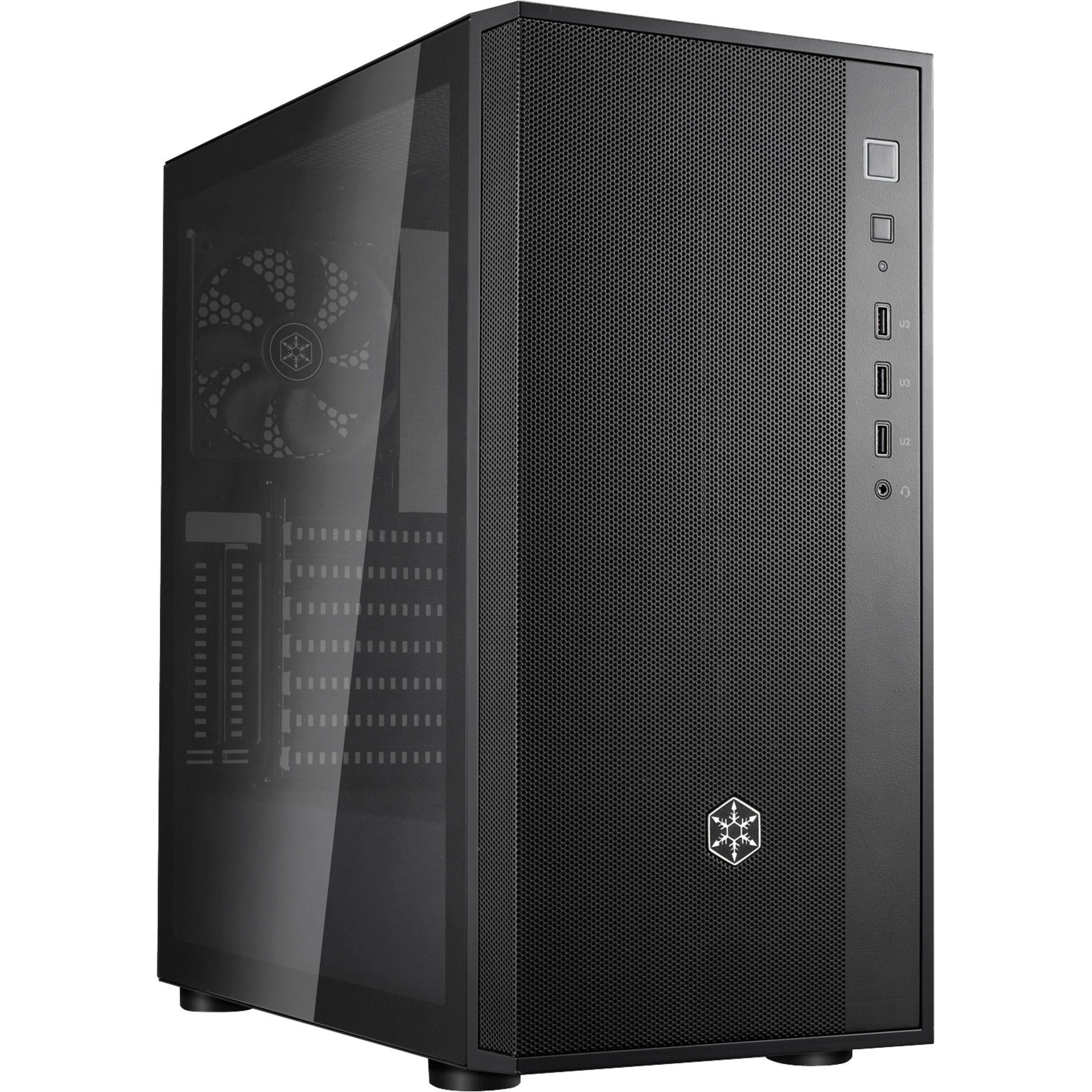 Silverstone PC-Gehäuse FARA R1 V2, Frontanschlüsse: 1x USB-A 2.0, 2x ...