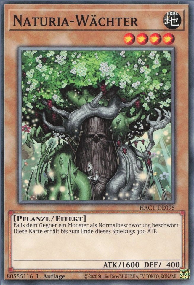 Recollectibles Sammelkarte Yugioh Karte Naturia Wächter V 1 Deutsch