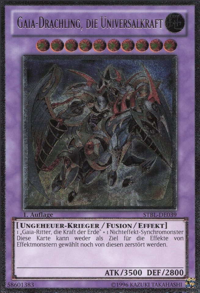 Recollectibles Sammelkarte Yugioh Karte Gaia Drachling Die