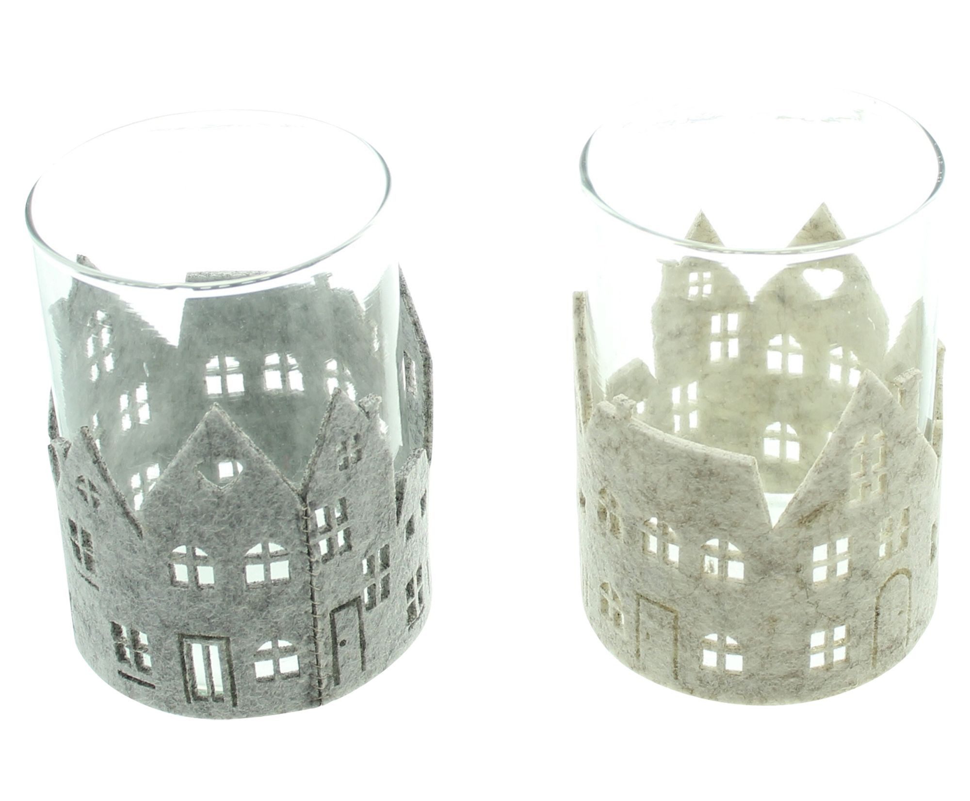Frank Flechtwaren Windlicht Windlicht City Lights 2er Set