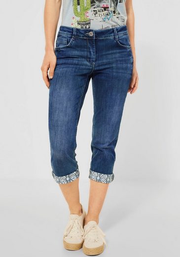 Cecil 7/8-Jeans »Style Scarlett« mit coolem Ikat-Print am Innensaum ... Cecil 7/8-Jeans »Style Scarlett« mit coolem Ikat-Print am Innensaum ...