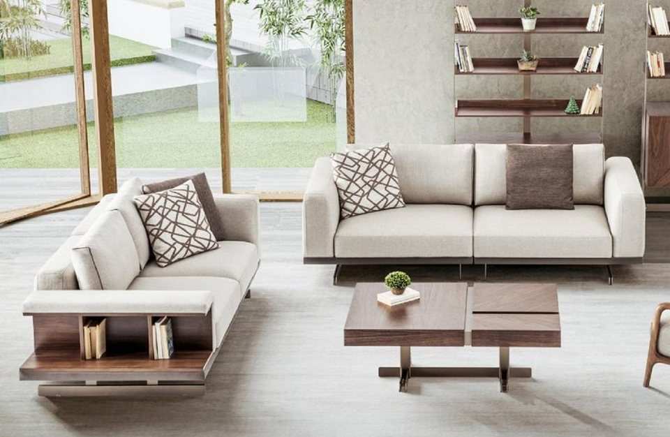 Jvmoebel Wohnzimmer Set Luxus Sofagarnitur Sofa Polster Möbel Set Sofas