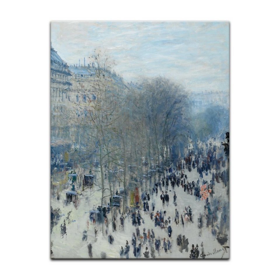 Bilderdepot24 Leinwandbild Alte Meister Claude Monet Boulevard Des