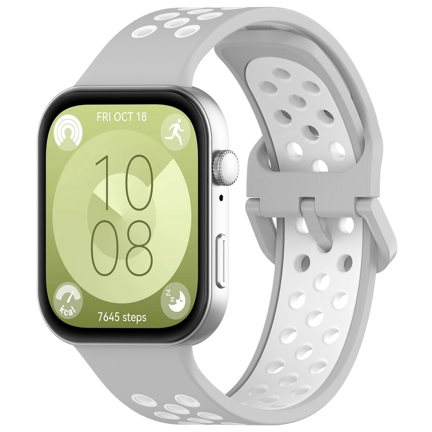 Wigento Smartwatch Armband Für Huawei Watch Fit 3 Two Color Silikon