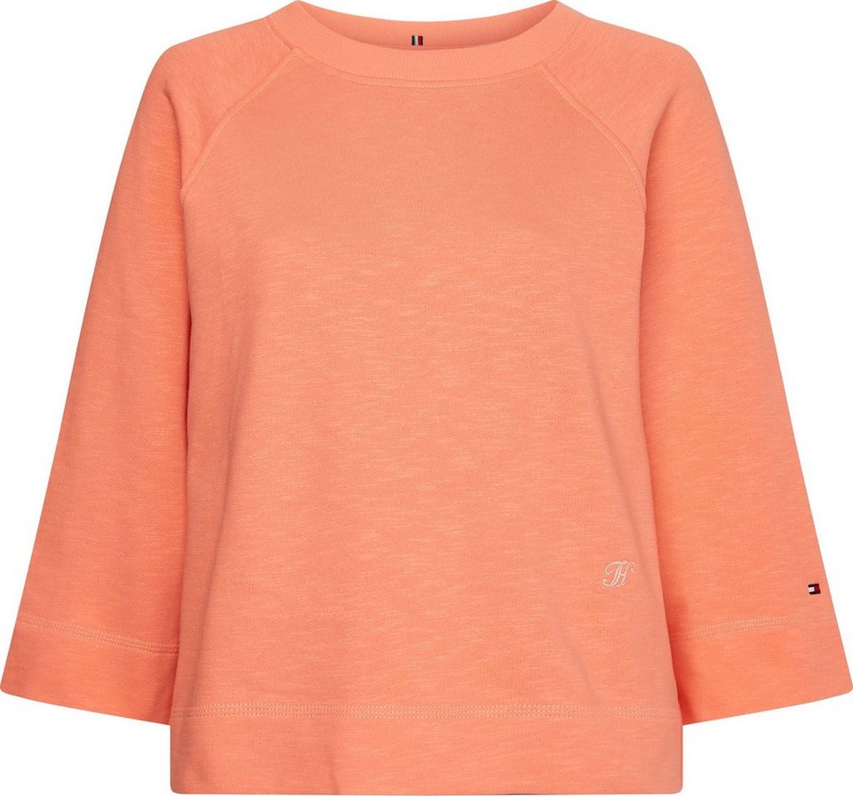 Tommy Hilfiger Curve Sweatshirt Crv Rlx Slub Terry Open Nk Swts Mit