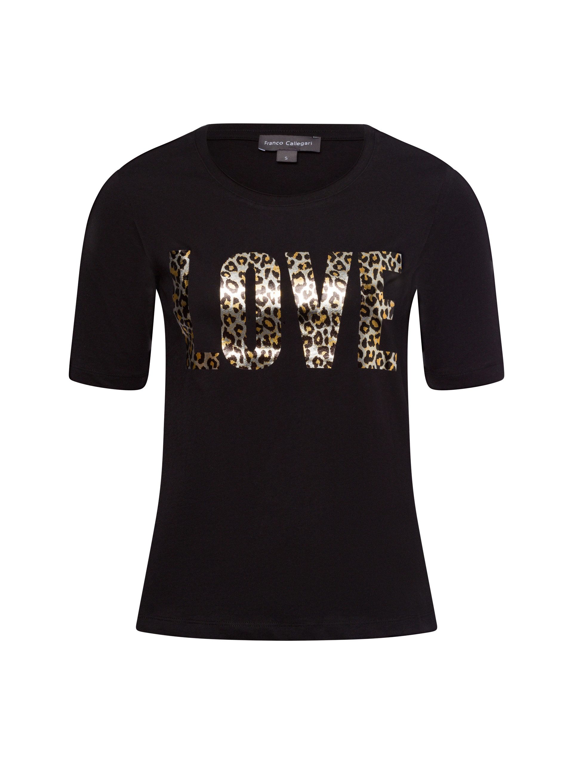 Franco Callegari T-Shirt, Normale Basic-Passform