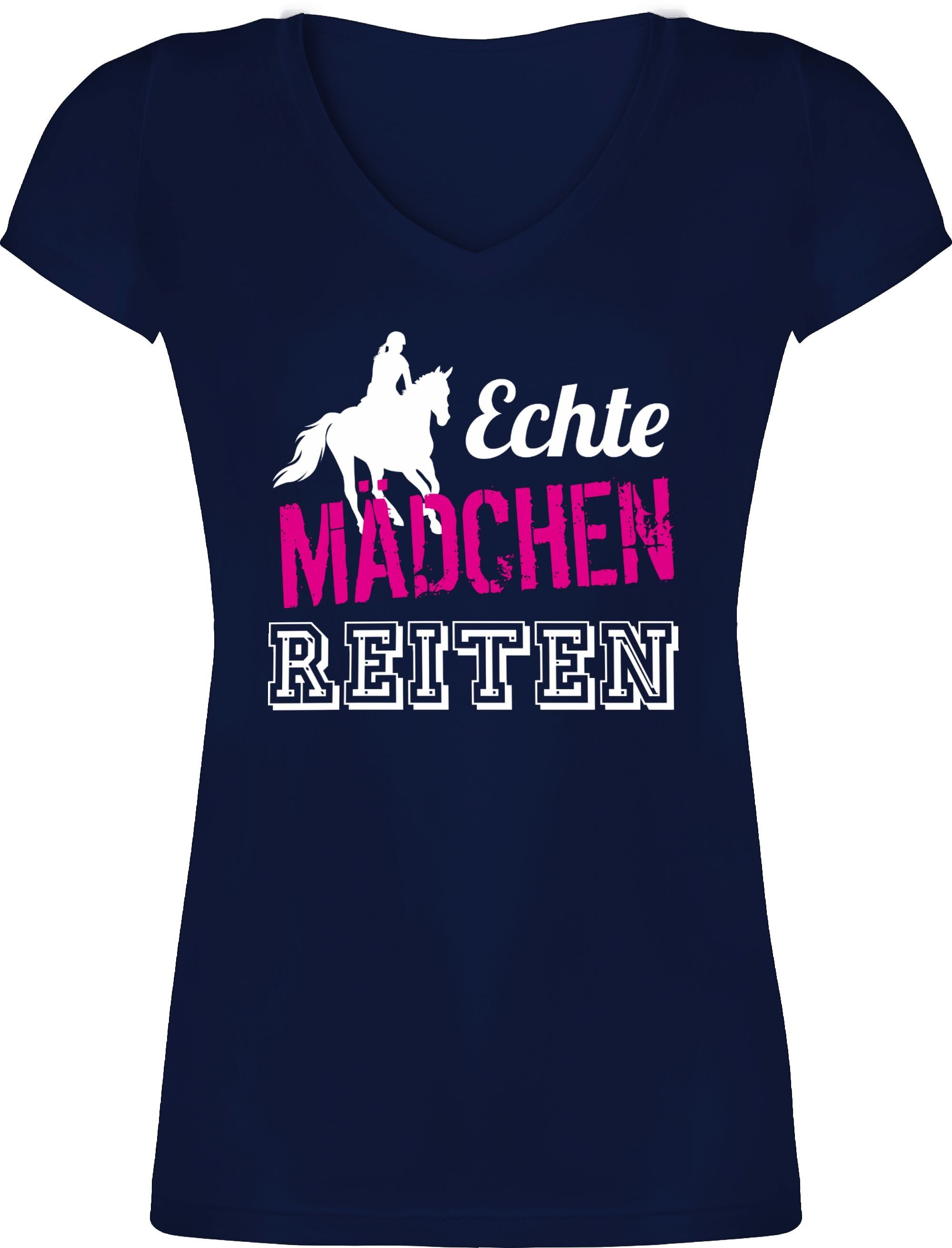 Shirtracer T Shirt Echte Mädchen Reiten Pferd And Pferde Damen T