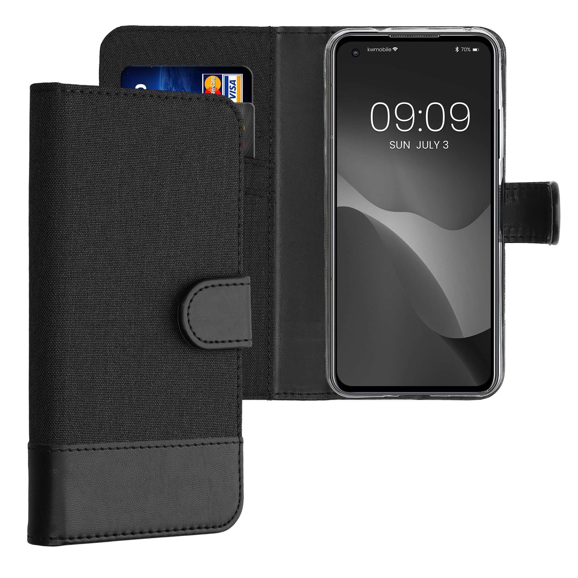 Kwmobile Handyhülle Wallet Case Für Asus Zenfone 10 Hülle Mit Ständer
