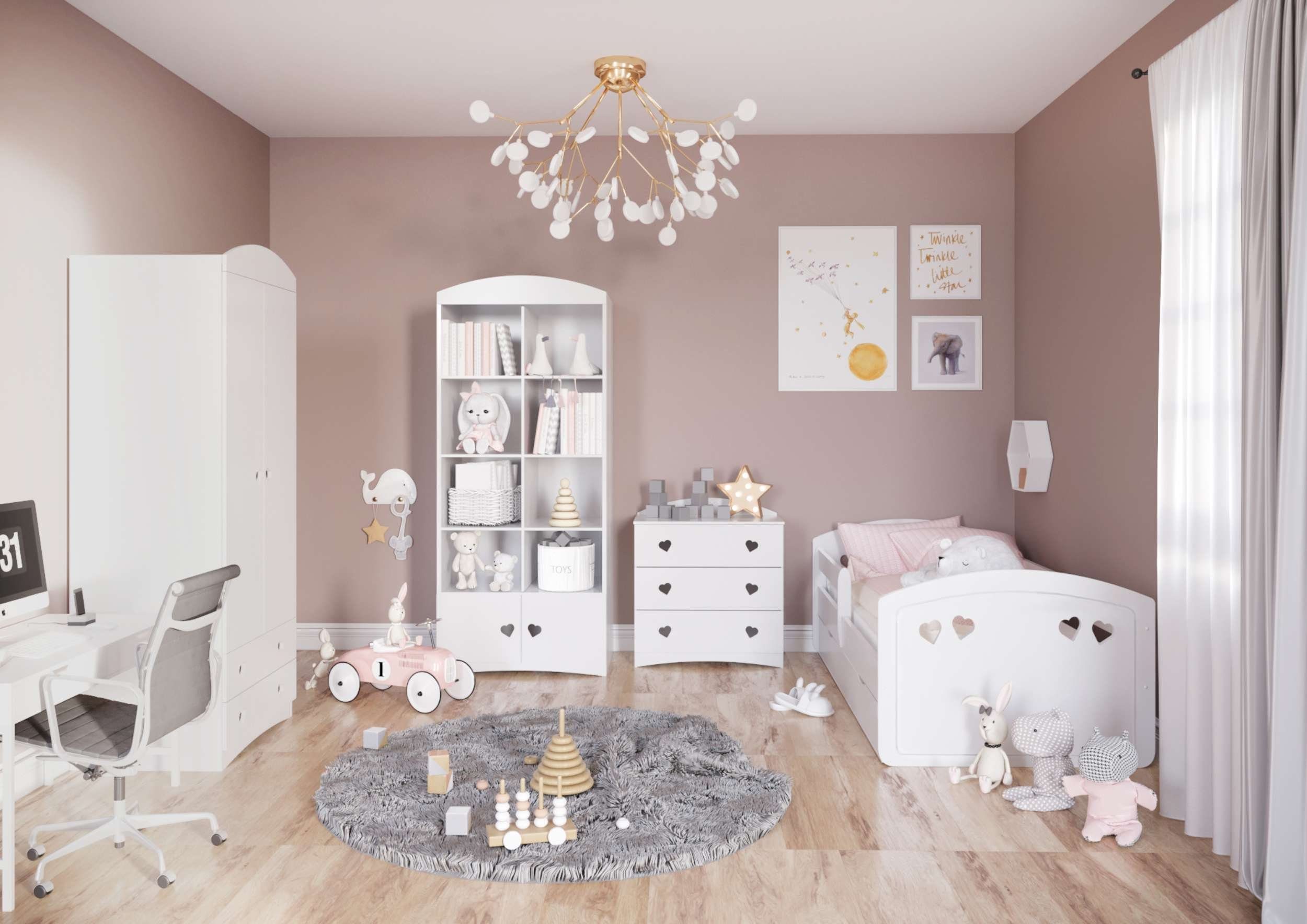 Stylefy Jugendzimmer Set Mija Komplettset Set 4 St Bestehend Aus