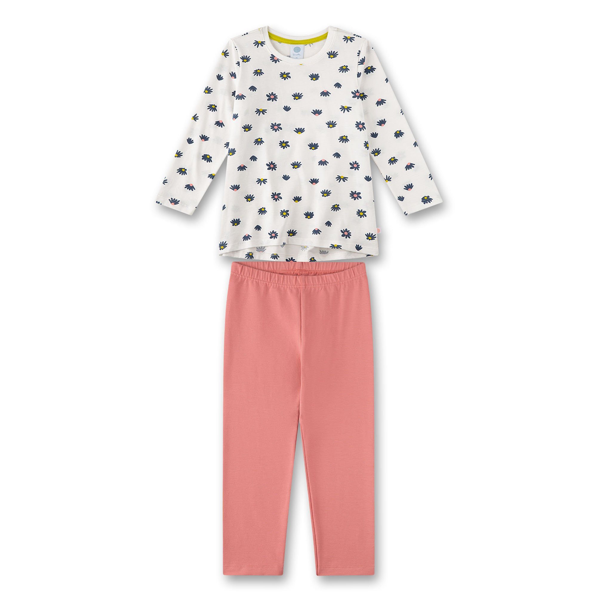Sanetta Pyjama Mädchen Pyjama Baumwolle (2 tlg), Angenehm weiche ...
