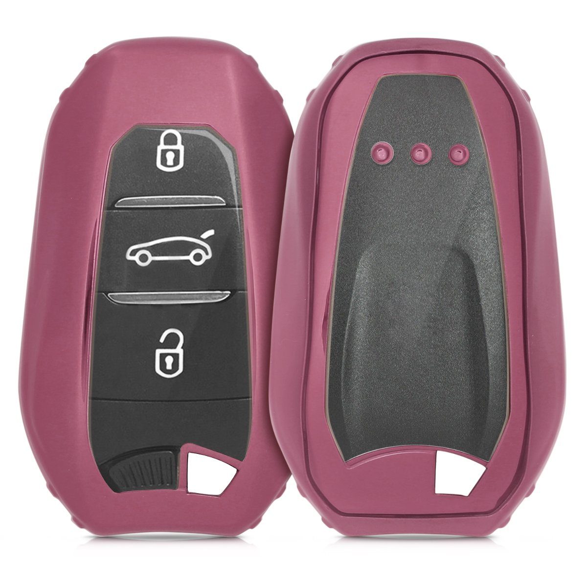 Kwmobile Schlüsseltasche Autoschlüssel Hülle Für Peugeot Citroen Tpu