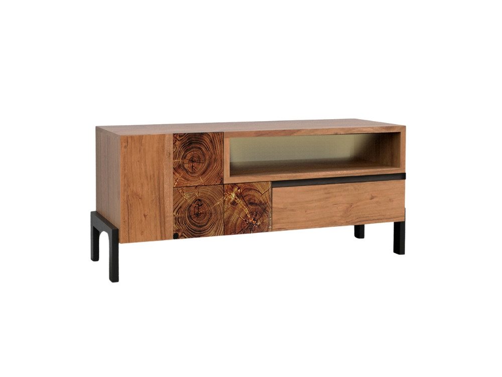 WOLF MÖBEL Sideboard (123 x 40 x 55), ROOT Lowboard mit 1 Tür / 1 ...