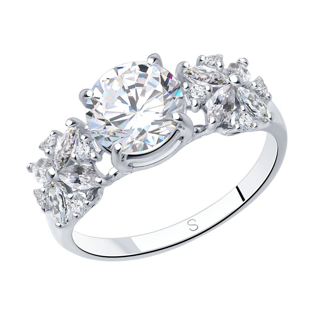 Secretforyou Fingerring Ring Fingerring Silber Zirkonia Steine Echtschmuck bei Secretforyou