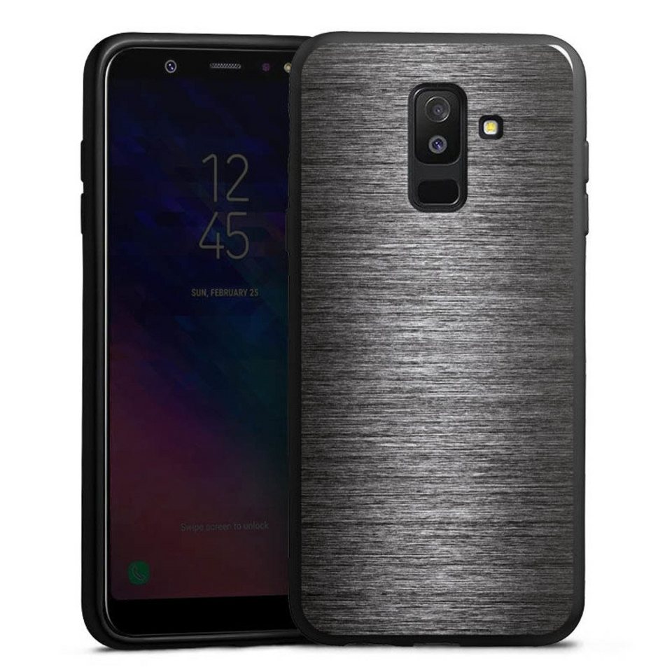 Deindesign Handyhülle Metal Look Anthrazit Samsung Galaxy A6 Plus