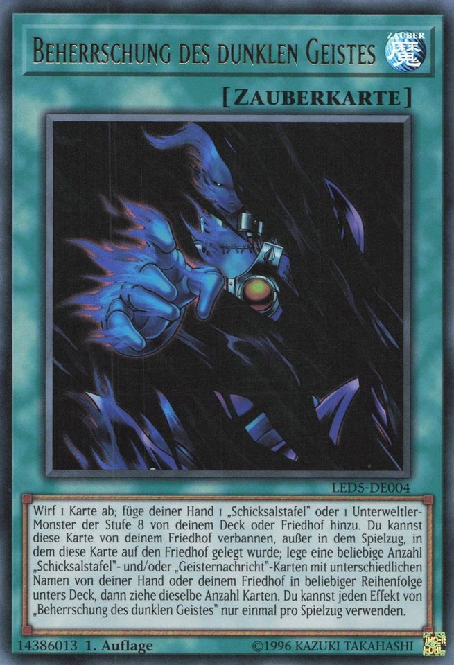Recollectibles Sammelkarte Yugioh Karte Beherrschung Des Dunklen