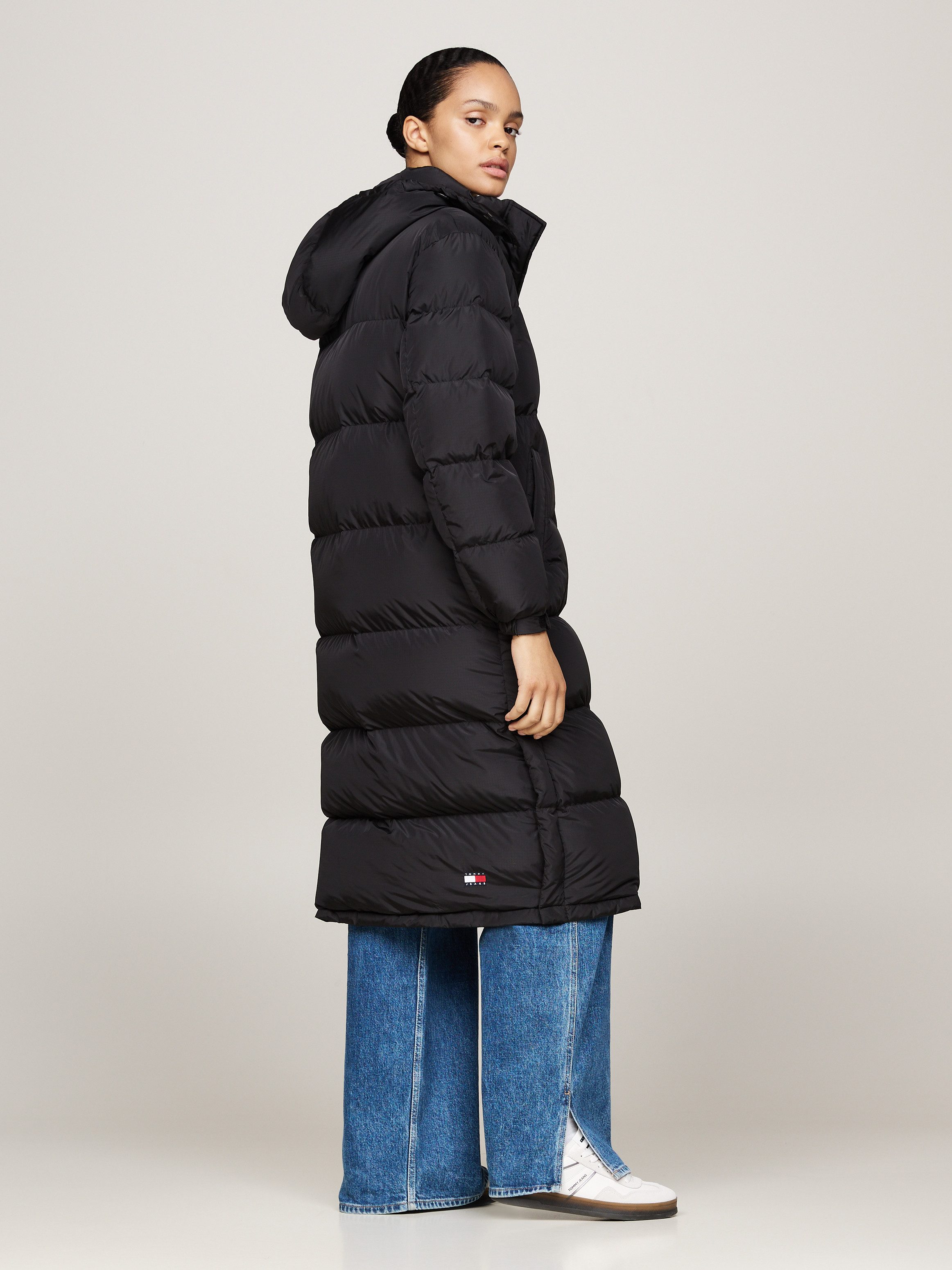 Tommy Jeans Steppmantel TJW ALASKA LONG PUFFER EXT Kunstfaser