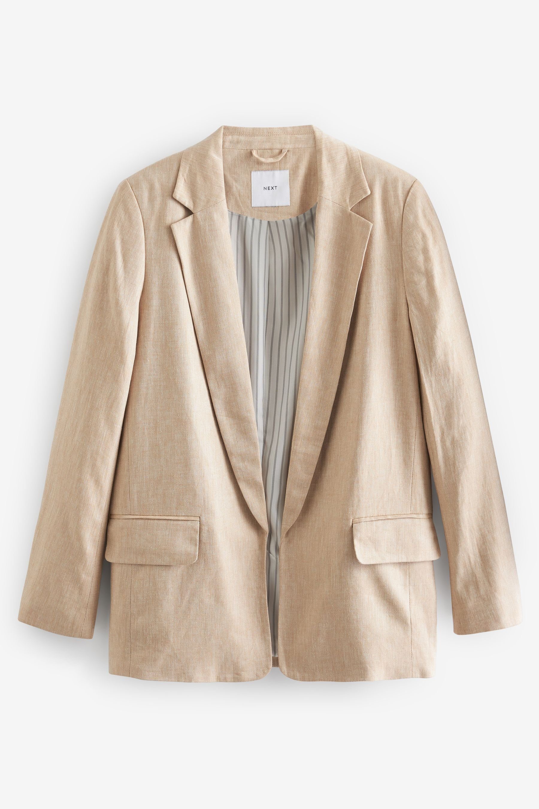 Next Jackenblazer Einreihiger Blazer Aus Leinenmischgewebe 1 Tlg