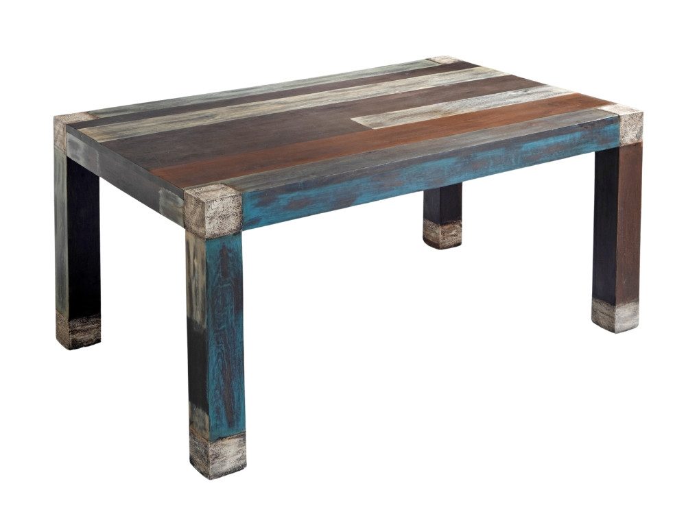 WOLF MÖBEL Esstisch GOA Esstisch BIG 160x100 - Metallapplikation (160x100x77), GOA Esstisch BIG ...