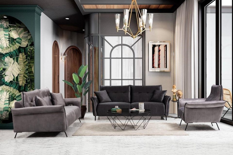 Jvmoebel Wohnzimmer Set Modern Set Luxus Sessel Wohnzimmer Garnitur