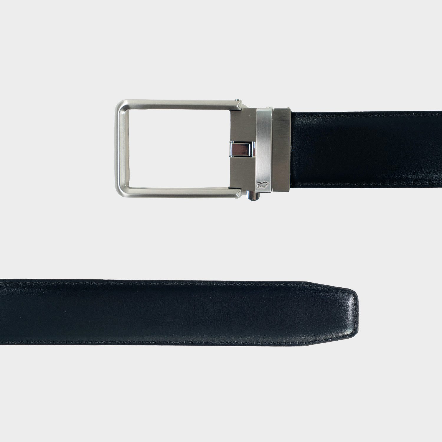 Braun Büffel Ledergürtel Gürtel Hans 115 cm dunkelblau