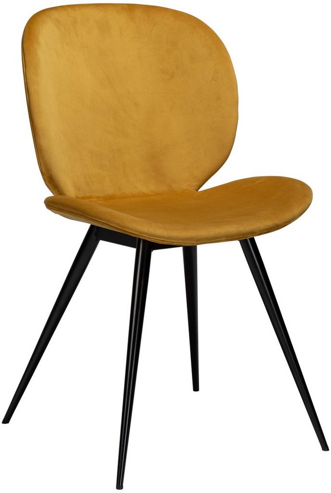 Ebuy24 Esszimmerstuhl 2er Set Danform Cloud Esszimmerstuhl Velourgelb Oc