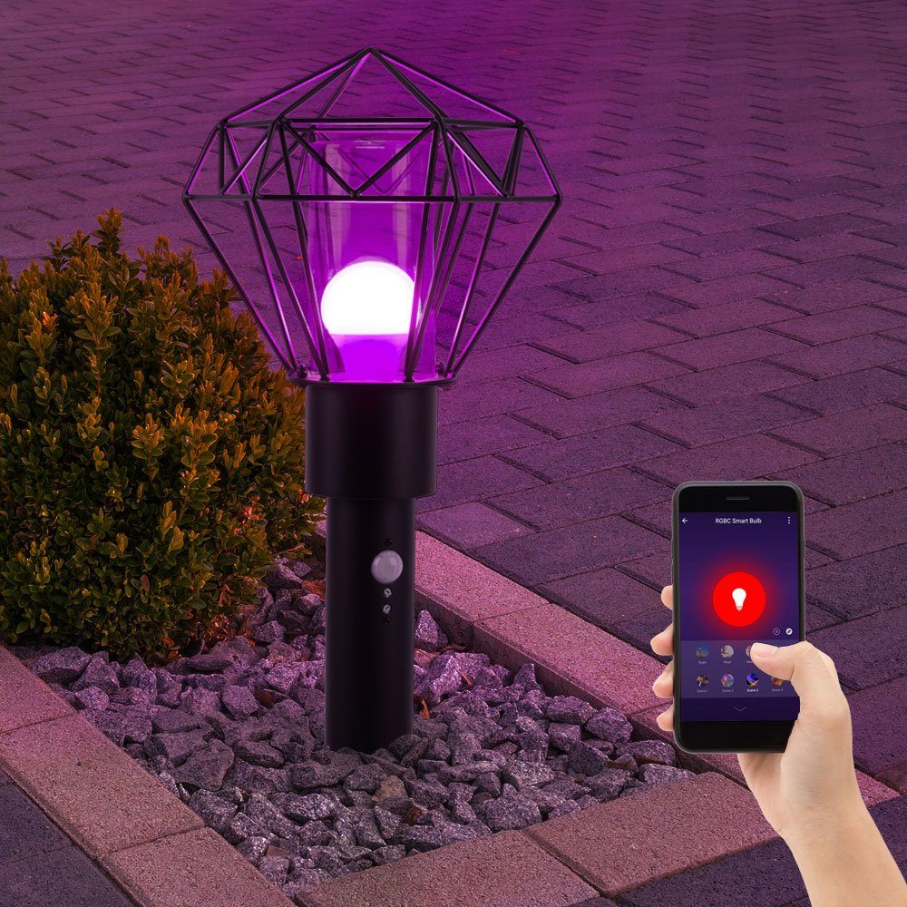 Etc Shop Led Außen Stehlampe Leuchtmittel Inklusive Kaltweiß