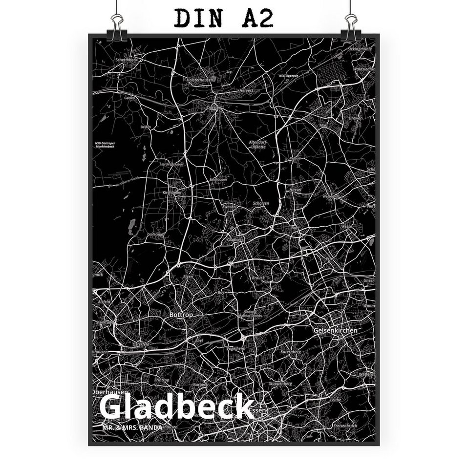 Mr And Mrs Panda Poster Gladbeck Geschenk Wanddeko Poster Ort