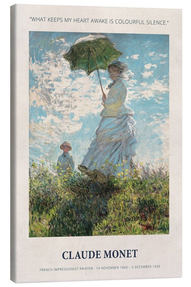 Posterlounge Leinwandbild Claude Monet What Keeps My Heart Awake Is