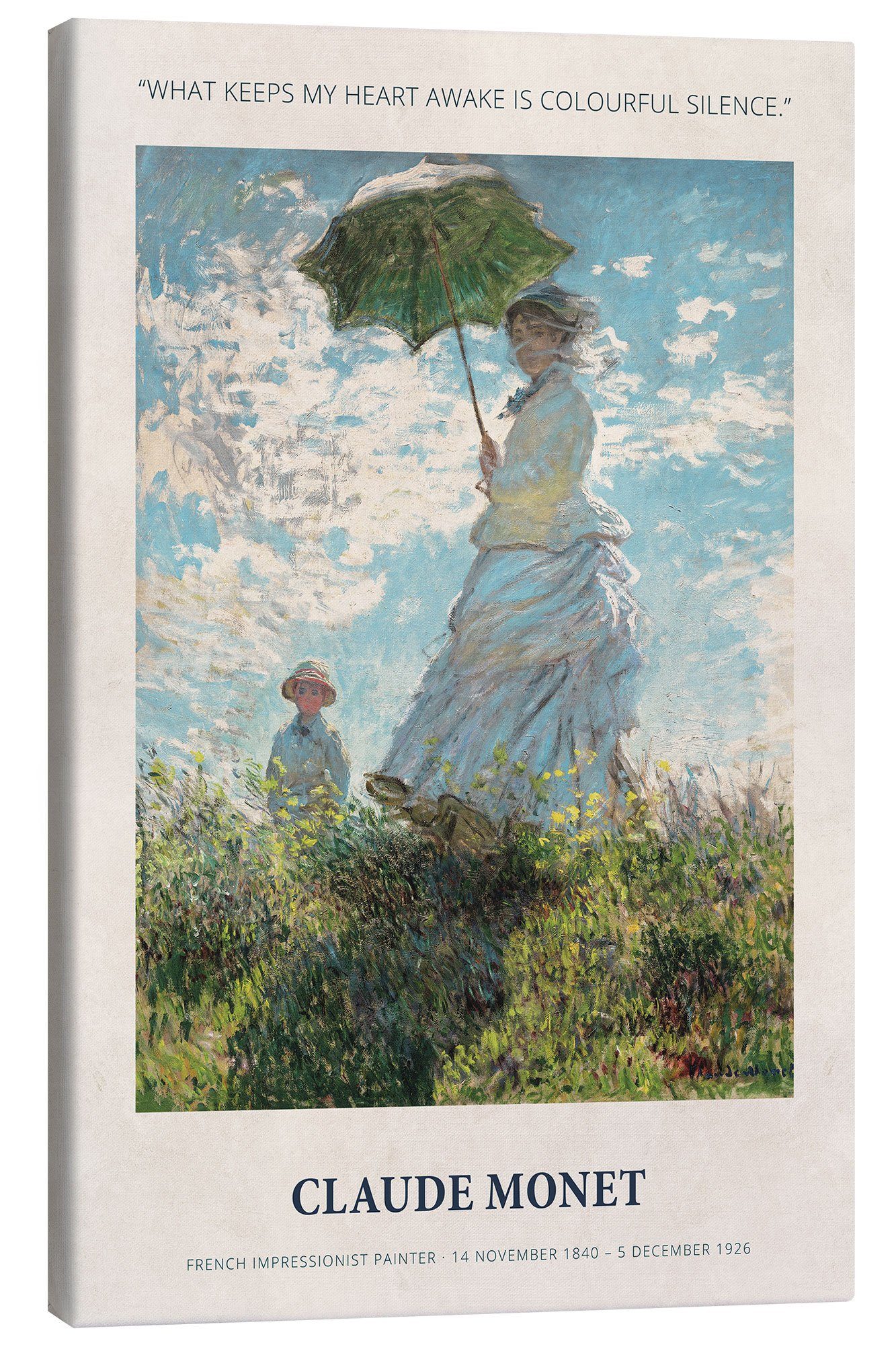 Posterlounge Leinwandbild Claude Monet What Keeps My Heart Awake Is