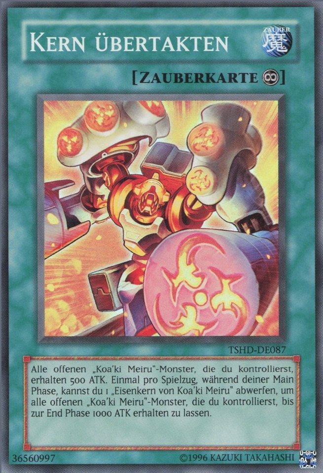 Recollectibles Sammelkarte Yugioh Karte Kern übertakten Deutsch Yu Gi
