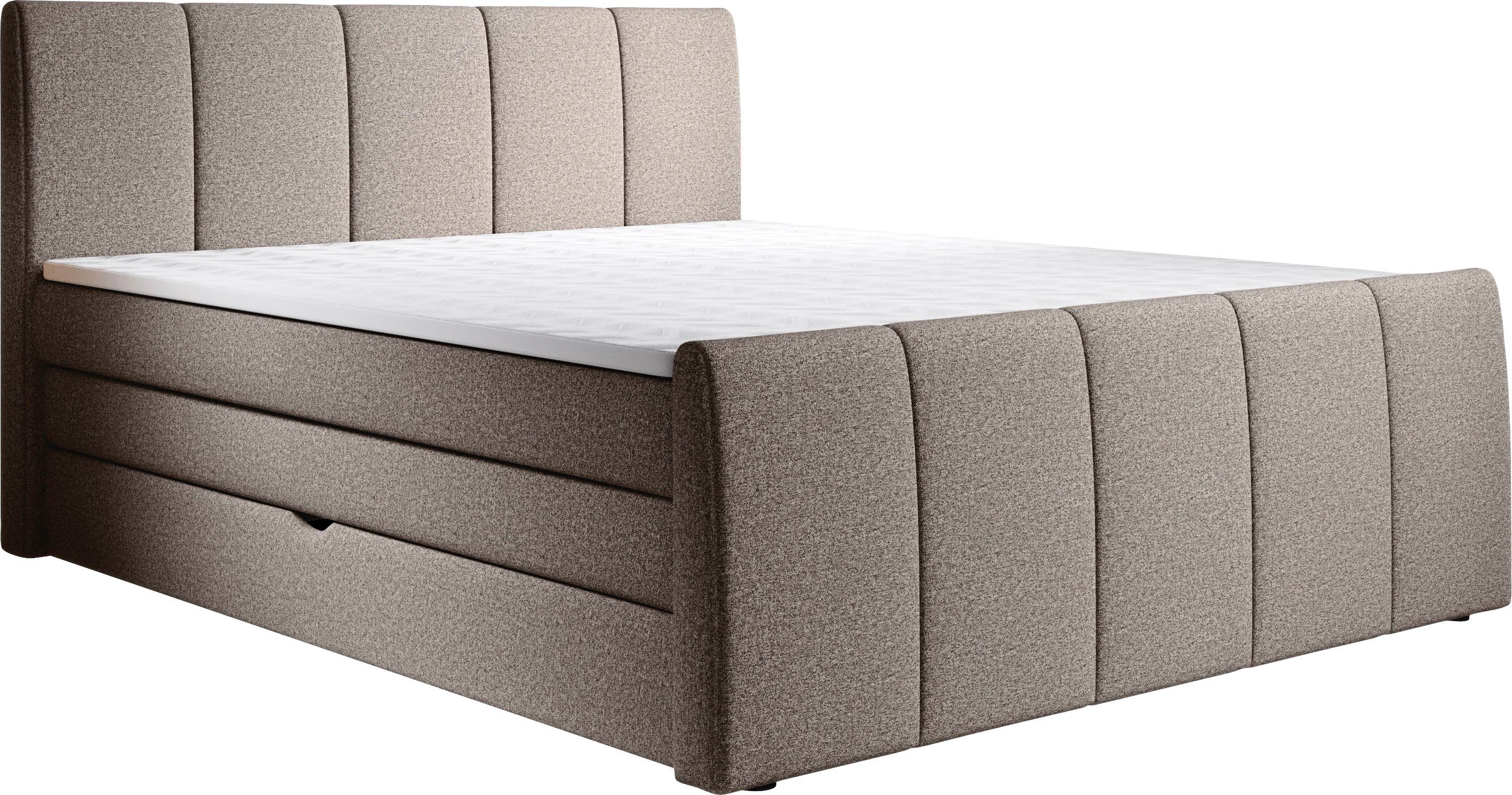 Beige Boxspringbetten 140x200 mit Bettkasten kaufen | OTTO