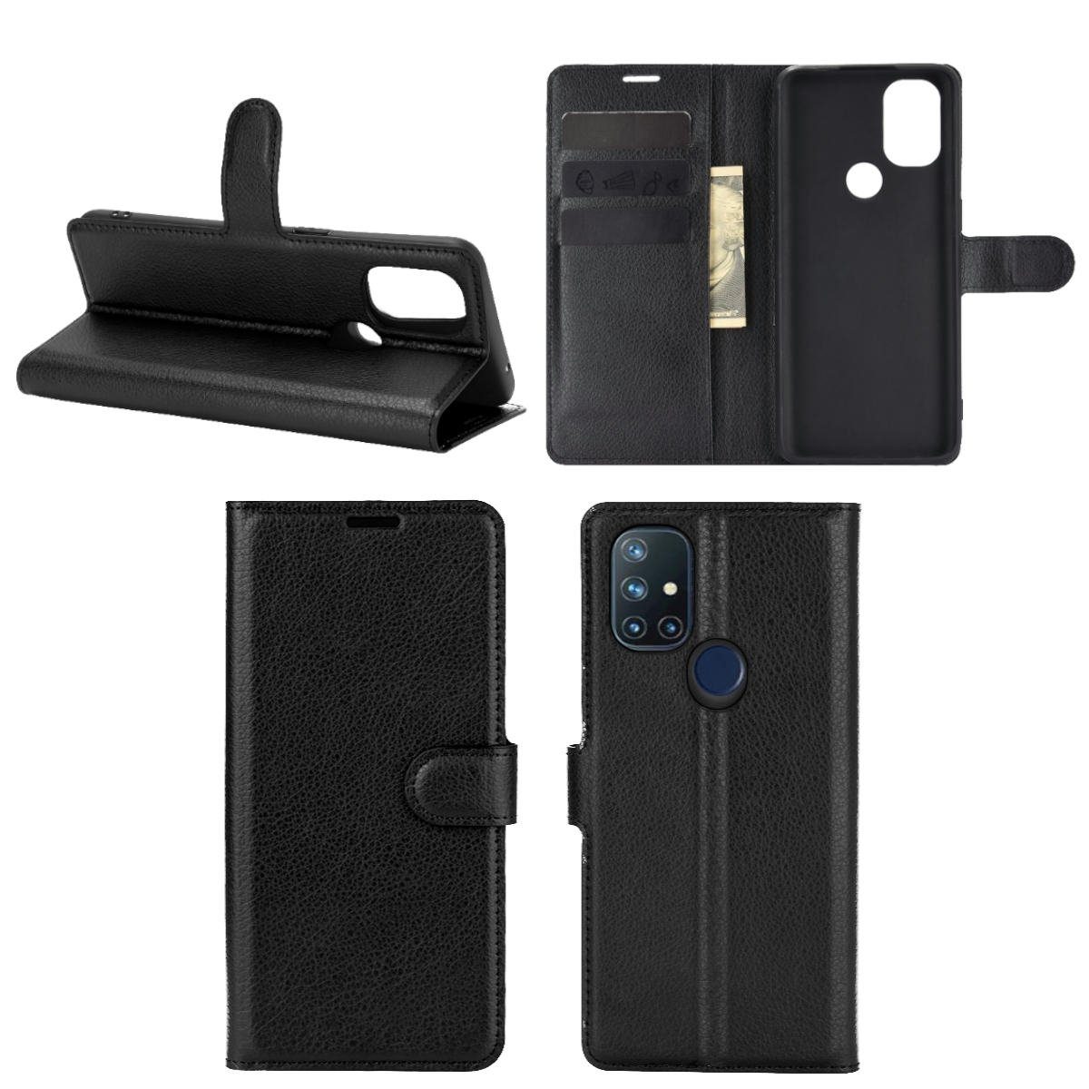 Wigento Handyhülle Für Oneplus Nord N10 5g Handy Tasche Wallet Premium